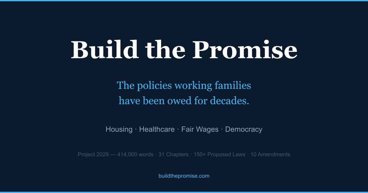 Policy Issues - Project 2029 Reform Plans | Build the Promise